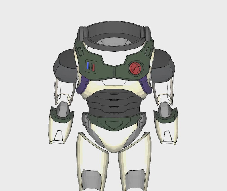 Buzz Lightyear Space Suit Armor EVA Foam Pepakura File Templates ...