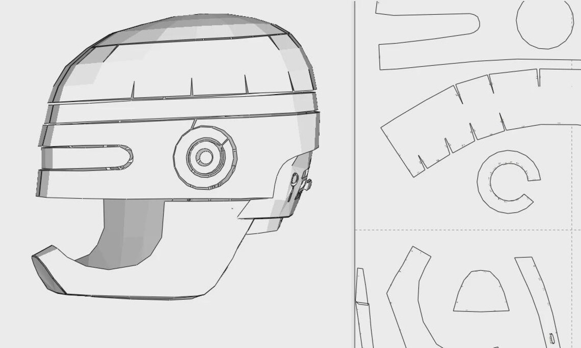 Robocop (1987) Cosplay EVA Foam Pepakura File Templates DIY - Etsy