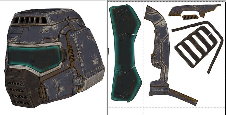 Classic Doom Guy / Doom Marine Armor Cosplay EVA Foam Pepakura File ...