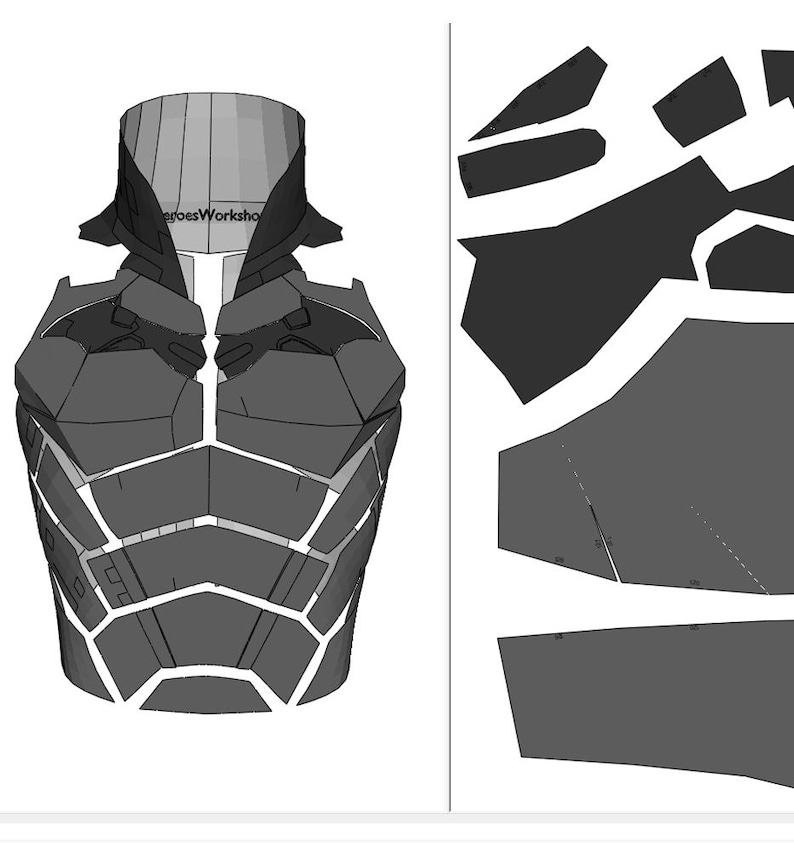 The Bat (2022) Armor Cosplay EVA FOAM Pepakura File Templates DIY ...