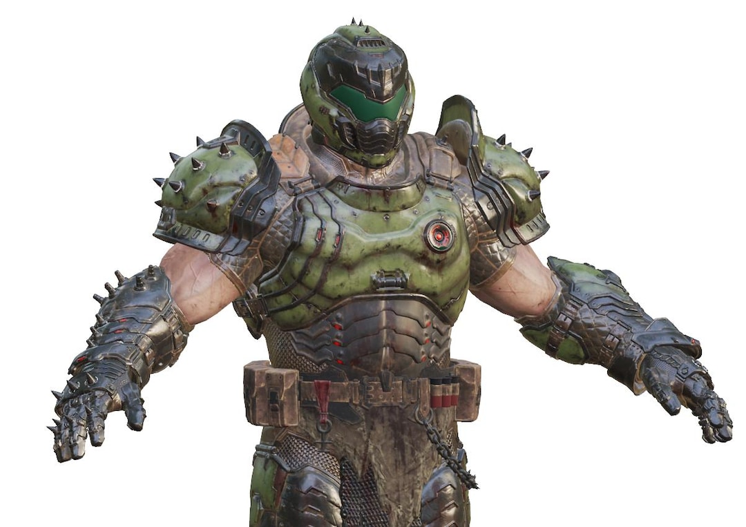 Doom Slayer Armor Cosplay EVA Foam Pepakura File Templates DIY - Doom ...