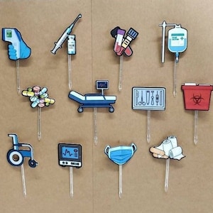 Medical Hospital Doctor Nurse Cupcake Toppers - Etsy
