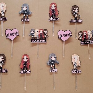 Blackpink K Pop Cupcake Toppers - Etsy
