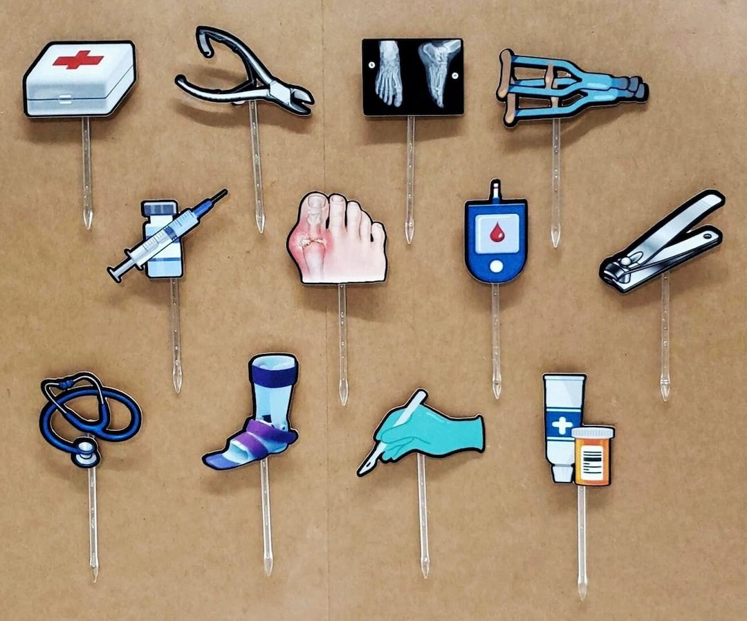 Podiatrist Foot Doctor Podiatry Medical Graduation Cupcake Toppers - Etsy