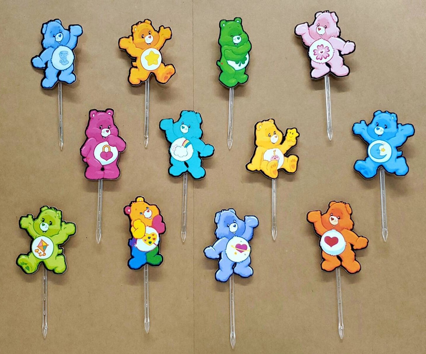 Care Bears Rainbow Cupcake Toppers - Etsy