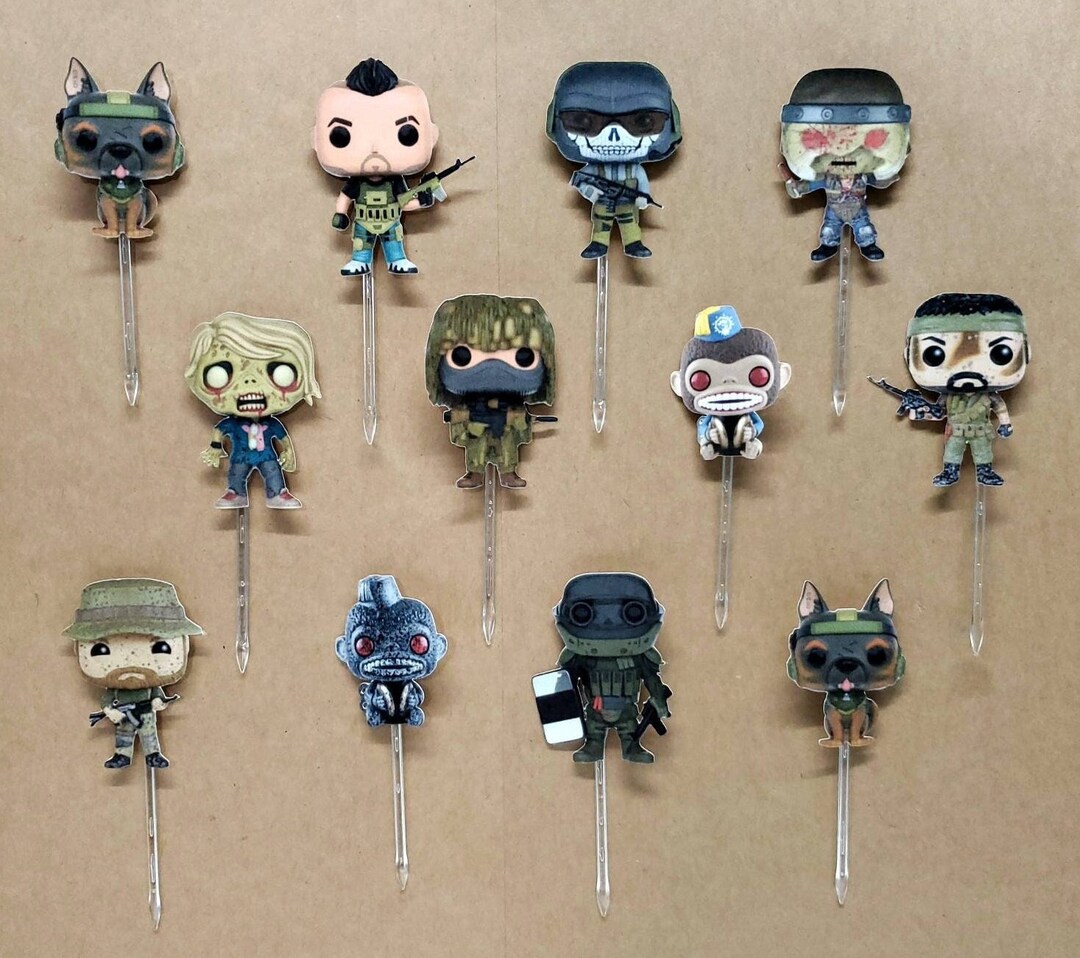 COD Gamer Army Call Duty Cupcake Toppers - Etsy