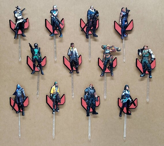 Gamer Valor Superhero Cupcake Toppers - Etsy