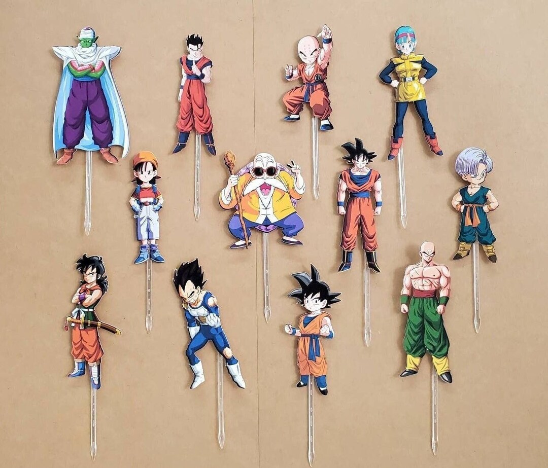 Dragon Z Anime Cupcake Toppers - Etsy