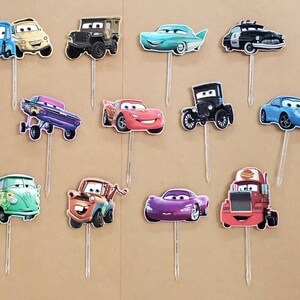 Cars Cupcake Toppers - Etsy