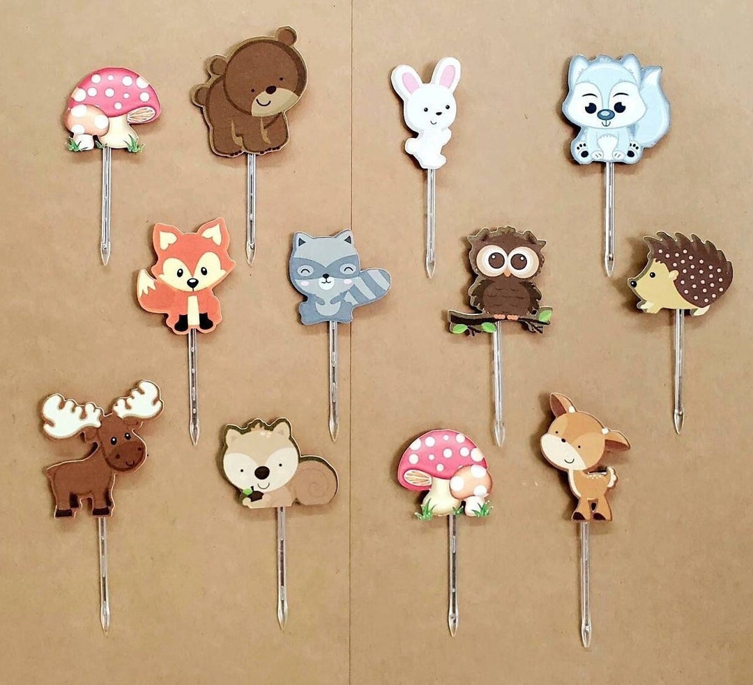 Woodland Forest Animals Cupcake Toppers Baby Shower - Etsy