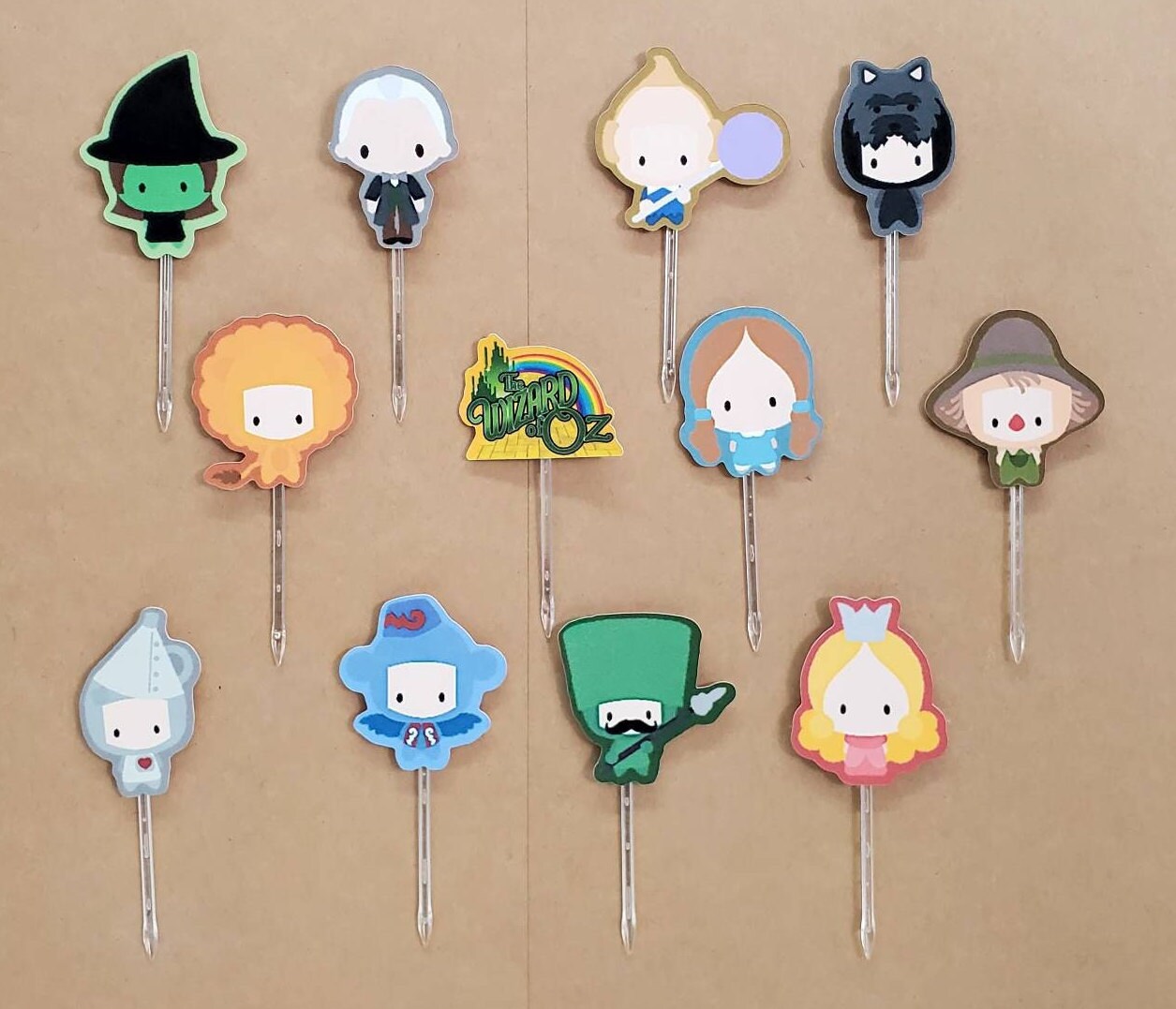 Wizard Oz Chibi Cupcake Toppers - Etsy