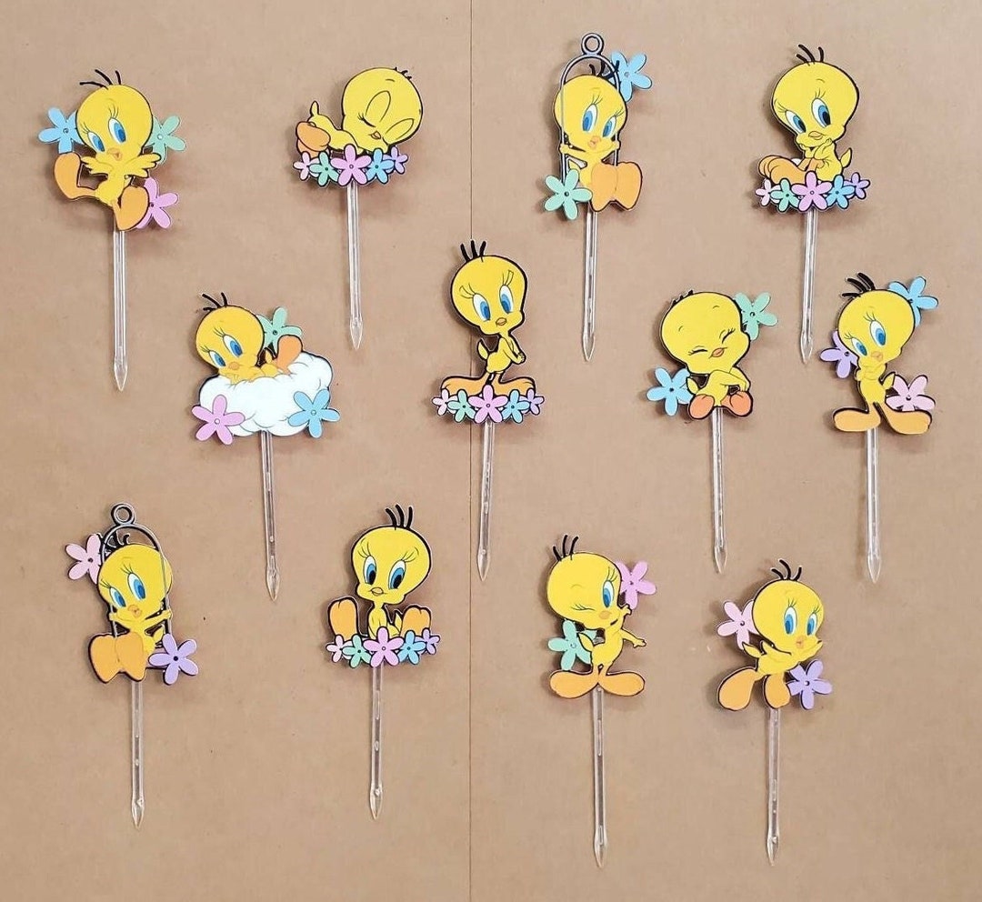Tweet Bird Cupcake Toppers - Etsy