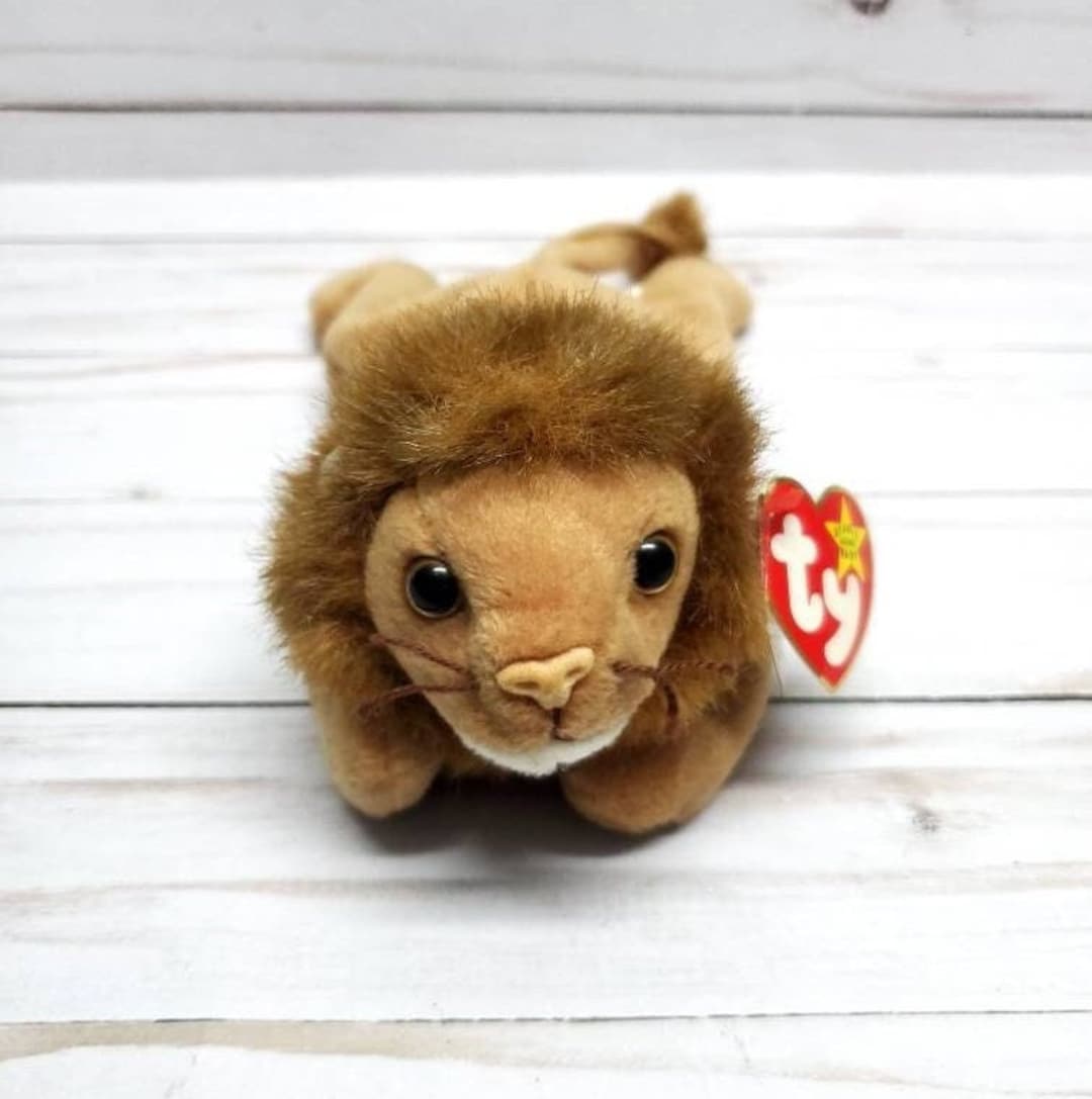 Ty Beanie Baby Roary Lion Vintage Plush - Etsy