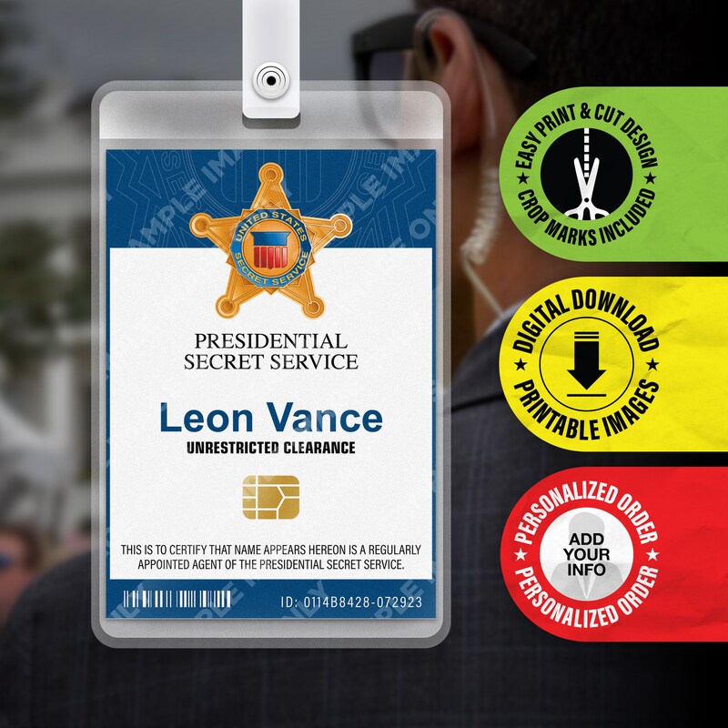 Secret Service Costume - Etsy