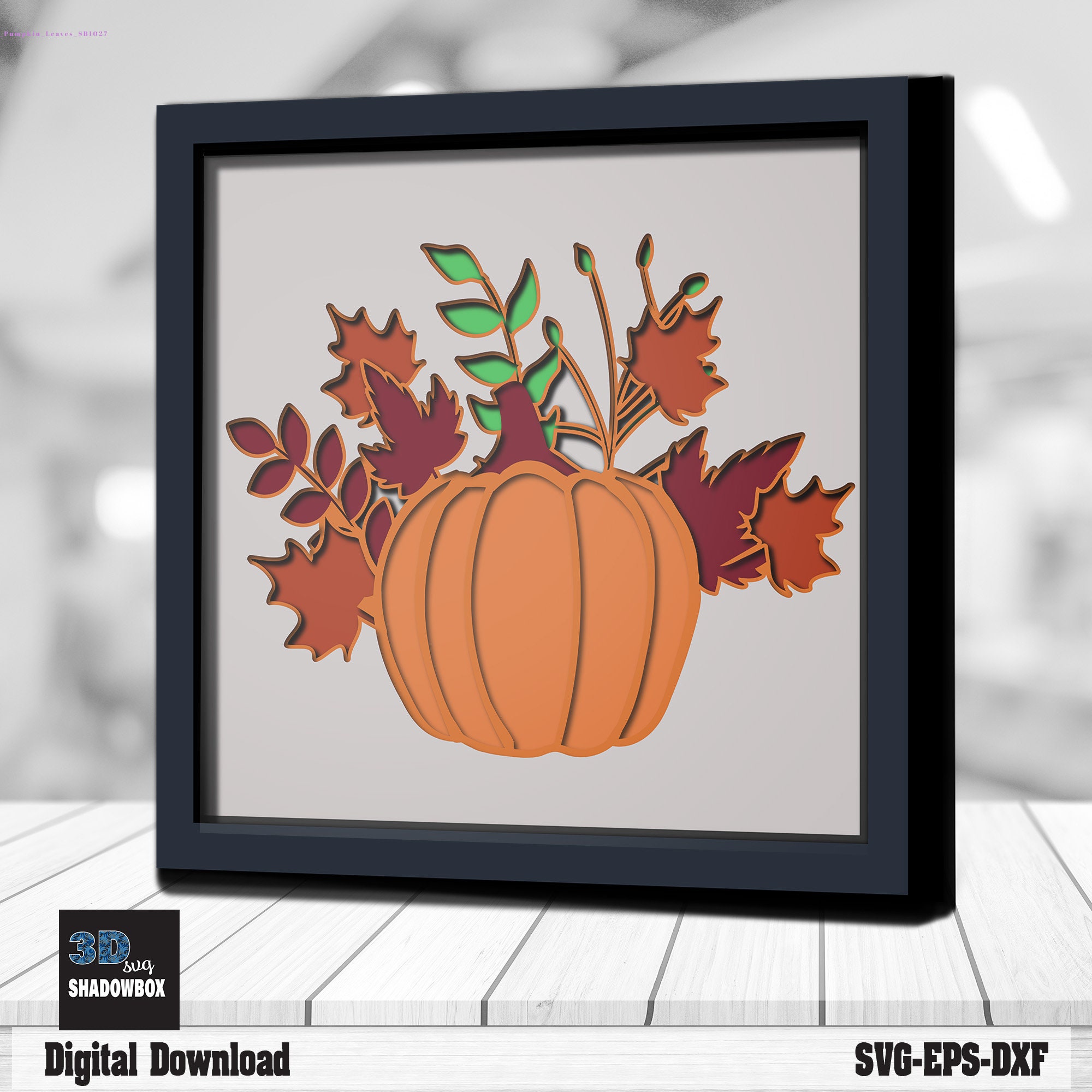 3d Pumpkin Svg, Leaves Svg, 3d Pumpkin Eps, Leaves Eps, 3d Pumpkin Dxf ...