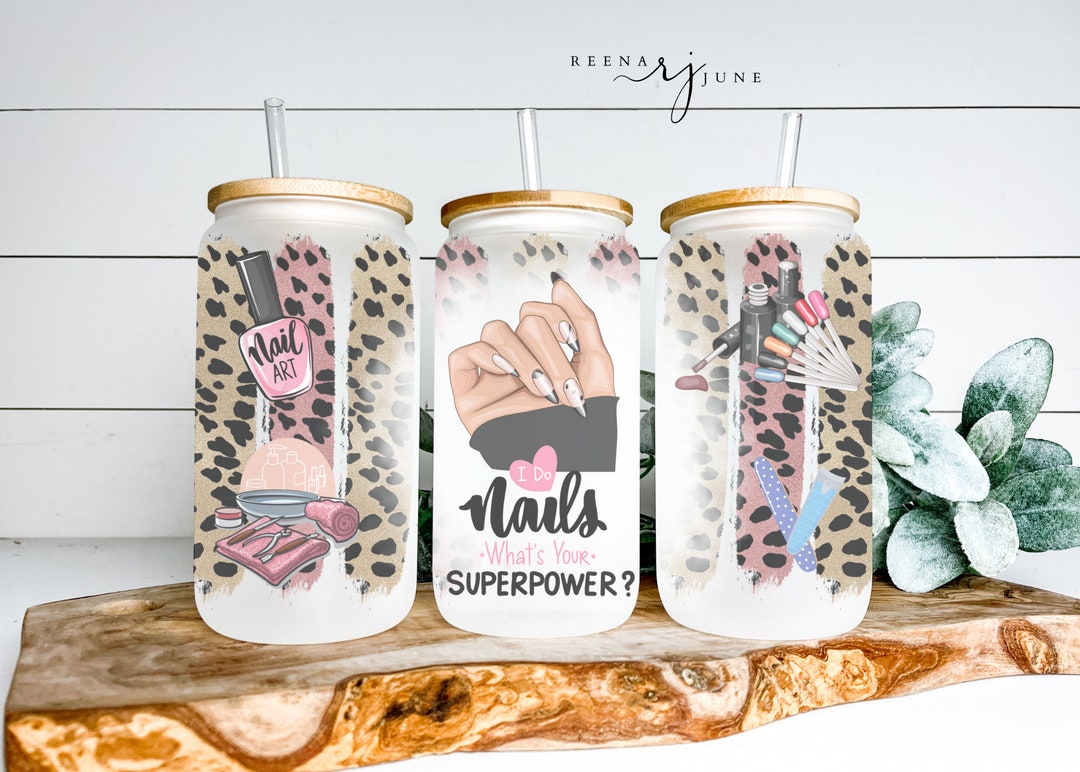 Nail Tech Libbey Glass Can Nail Tech Gifts Nail Tech Cut - Etsy