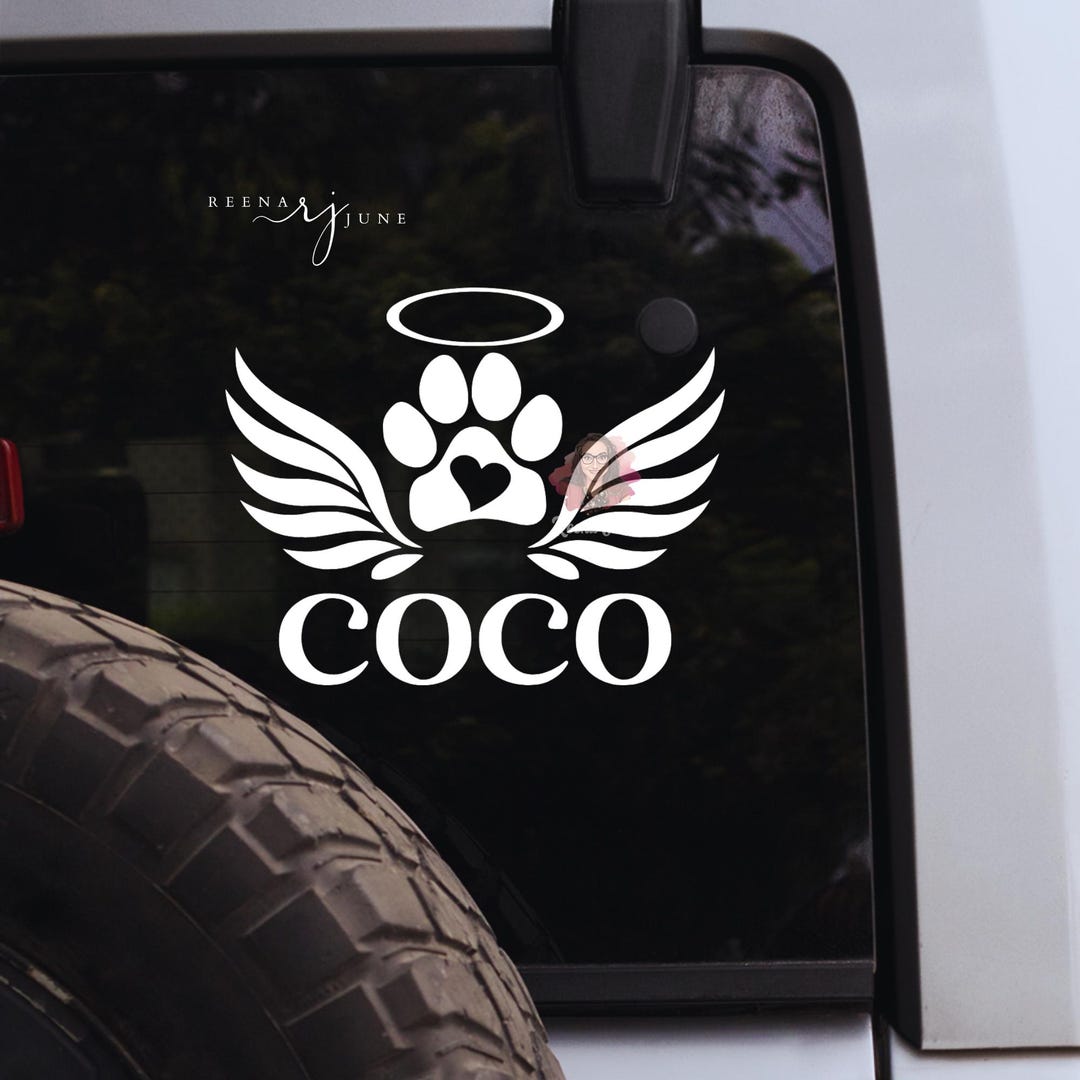 Personalized Pet Memorial Sticker, Custom Dog Name, Personalized ...