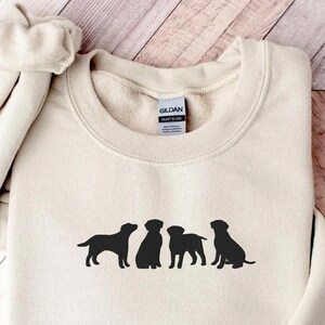 Embroidered Black Labrador Sweatshirt, Dog Mom Sweatshirt, Lab Mom ...