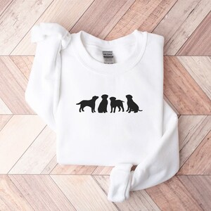 Embroidered Black Labrador Sweatshirt, Dog Mom Sweatshirt, Lab Mom ...