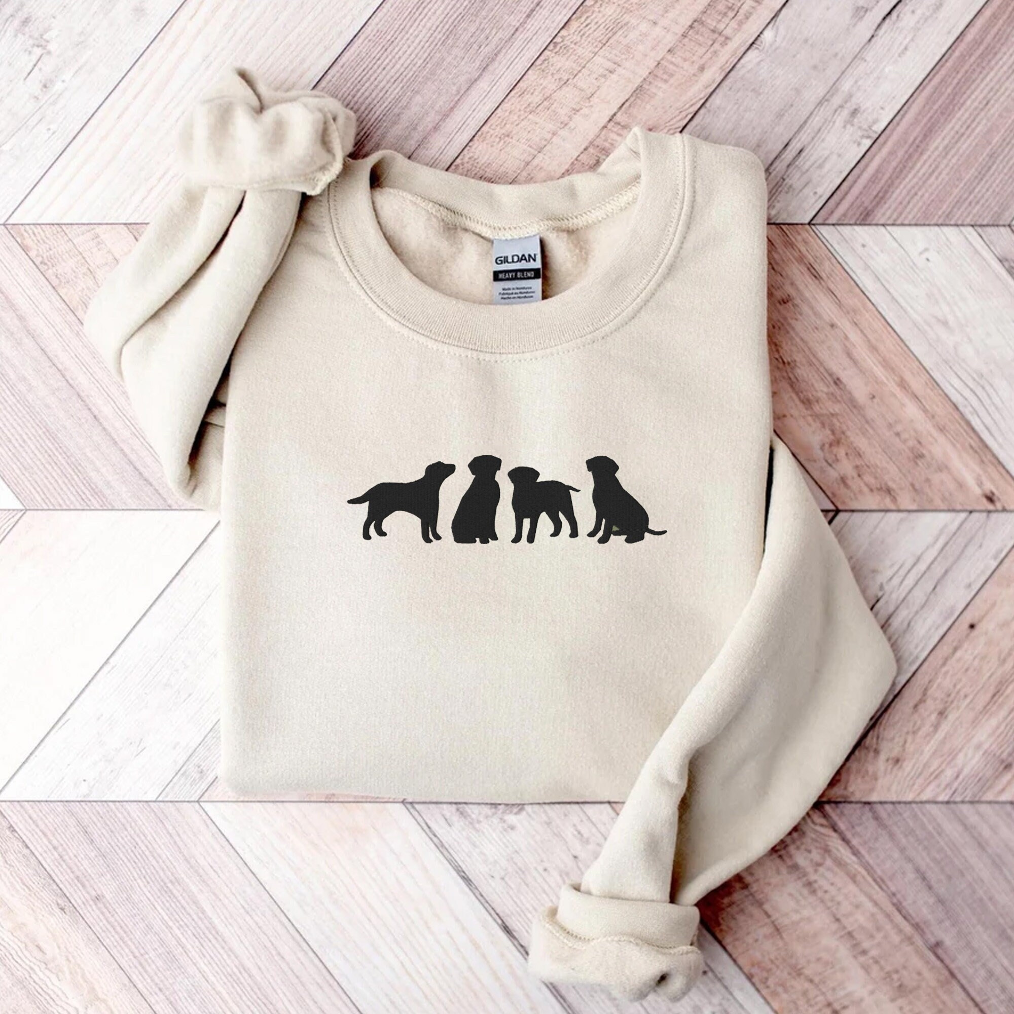 Embroidered Black Labrador Sweatshirt, Dog Mom Sweatshirt, Lab Mom ...