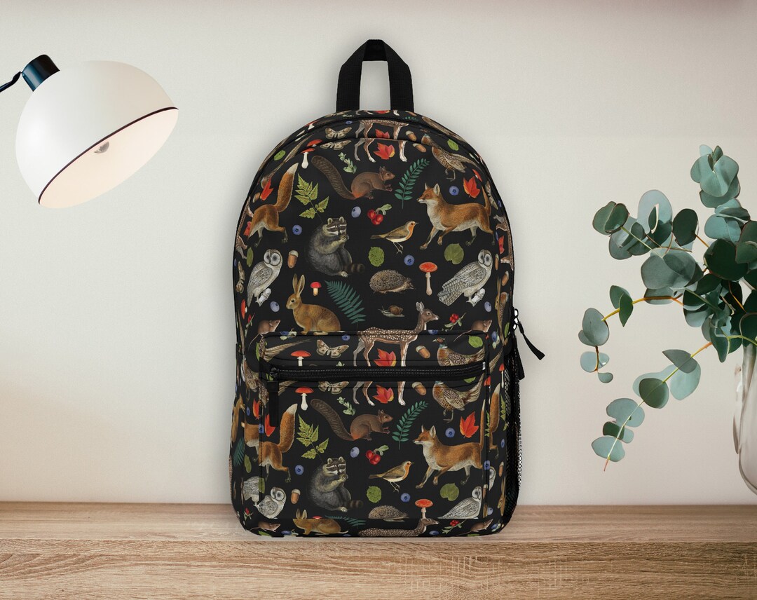 Cute Cottagecore Backpack, Mushroom Backpack, Laptop Bag, Woodland ...