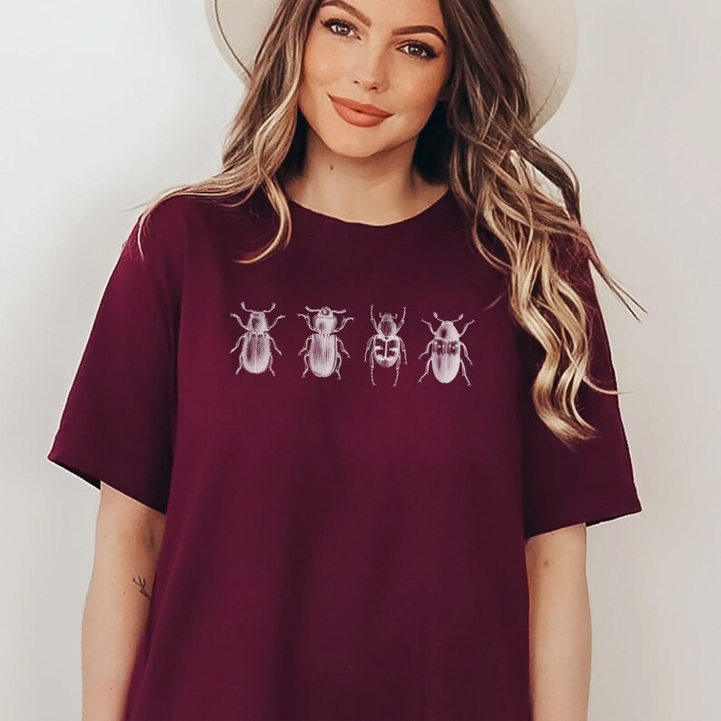 Beetle Shirt, Goblincore Shirt, Dark Academia Clothing, Insect Shirt ...