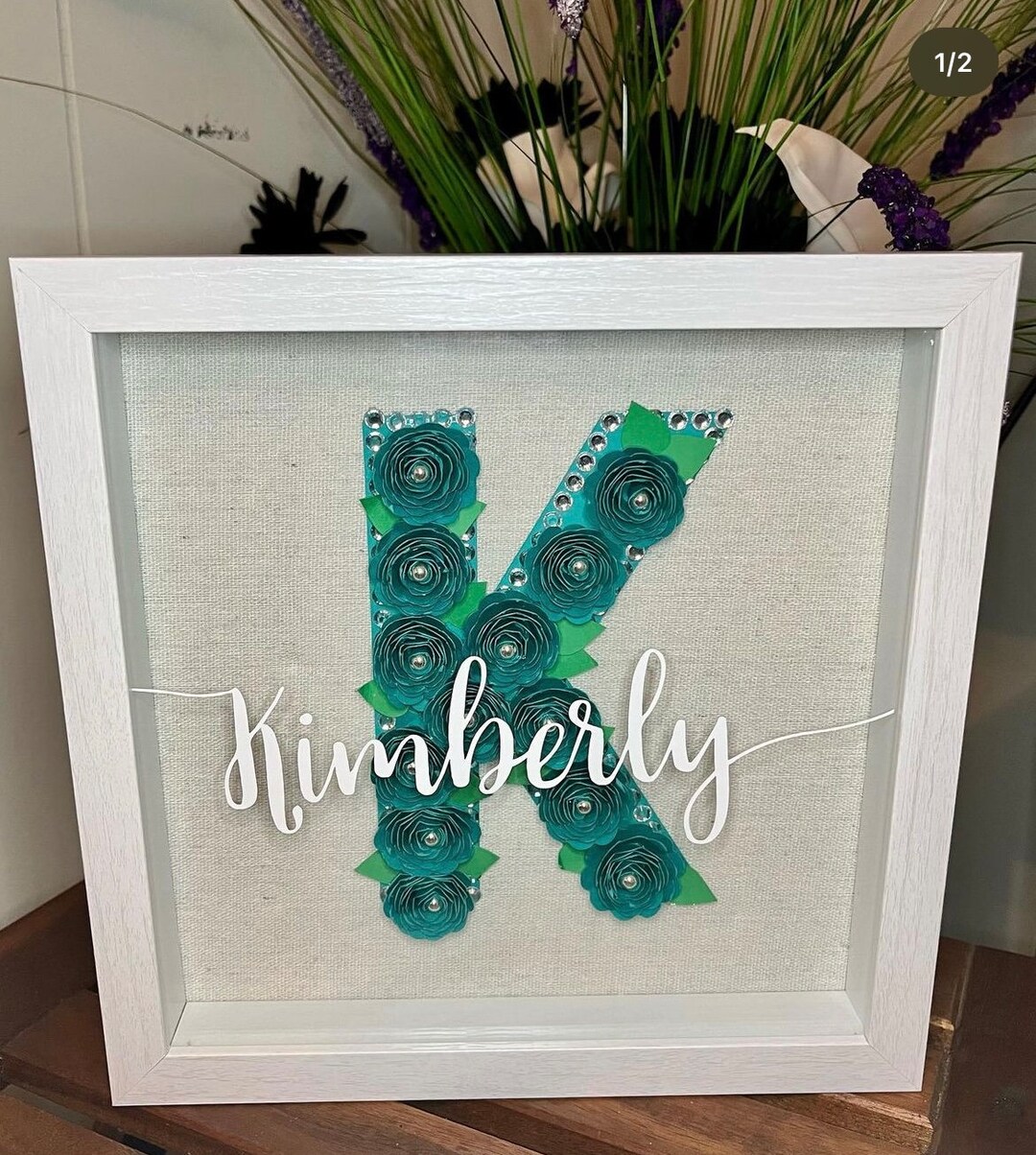 Personalized Monogram Shadow Box,monogram Shadow Box,letter Shadow Box ...