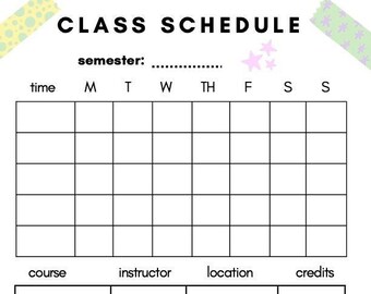 Course Outline Printable - Etsy