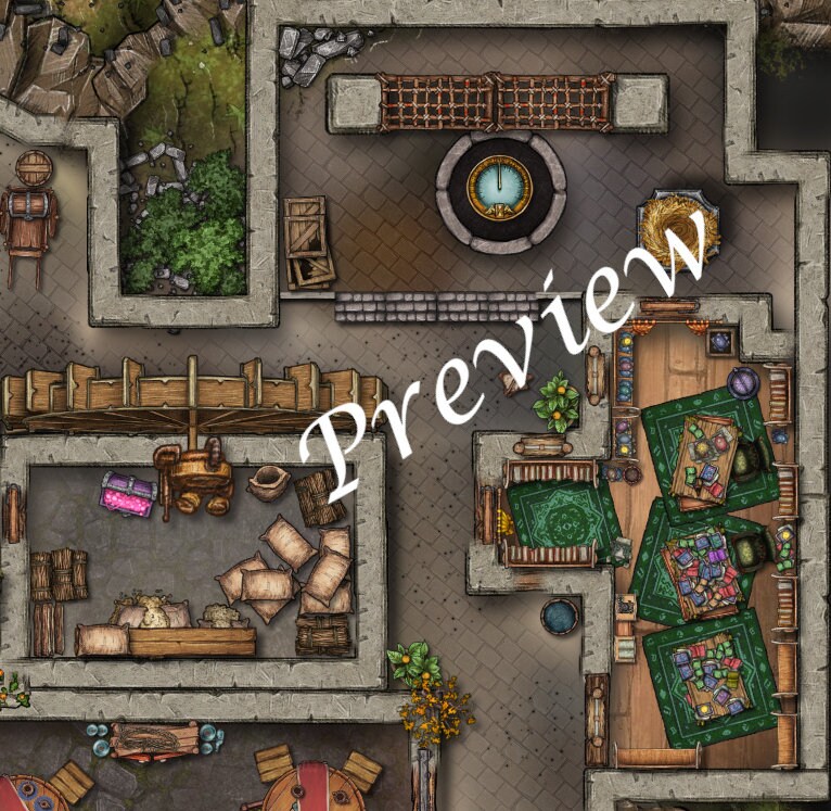 Castle Battle Map, Dnd Battle Map, D&D, Battlemap, Dungeons and Dragons ...