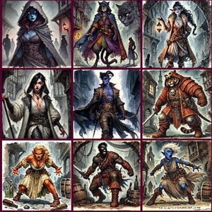 50 RPG Npcs - Character Picture Pack, for Fantasy Ttrpg's, Character ...