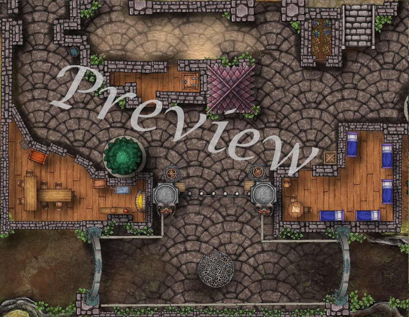 Castle Battle Map Dnd Battle Map D&D Battlemap Dungeons - Etsy Finland