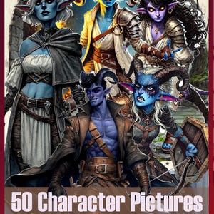 50 RPG Npcs - Character Picture Pack, for Fantasy Ttrpg's, Character ...