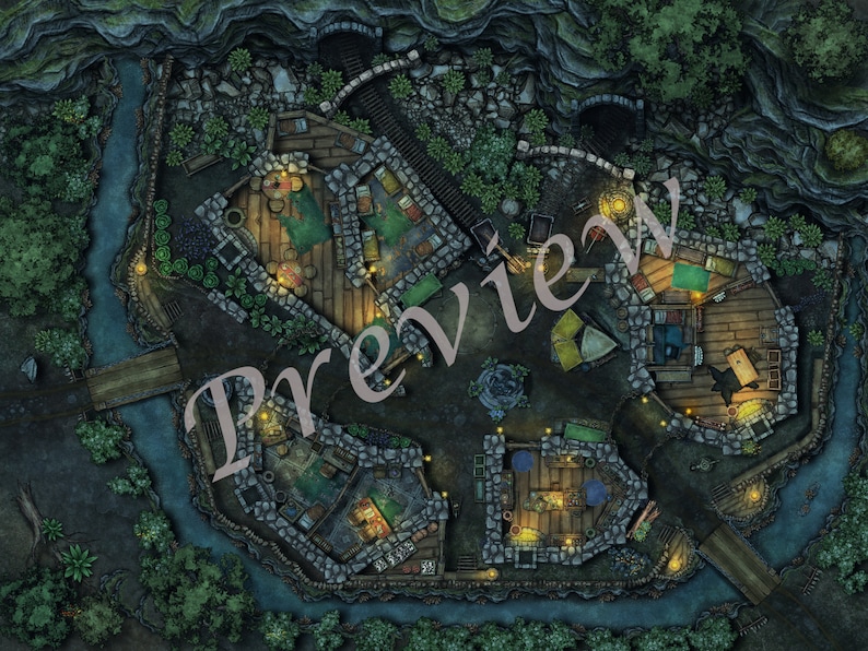 Town Map, Terrain, Fantasy, Dnd Battle Map, D&D, Battlemap, Dungeons ...