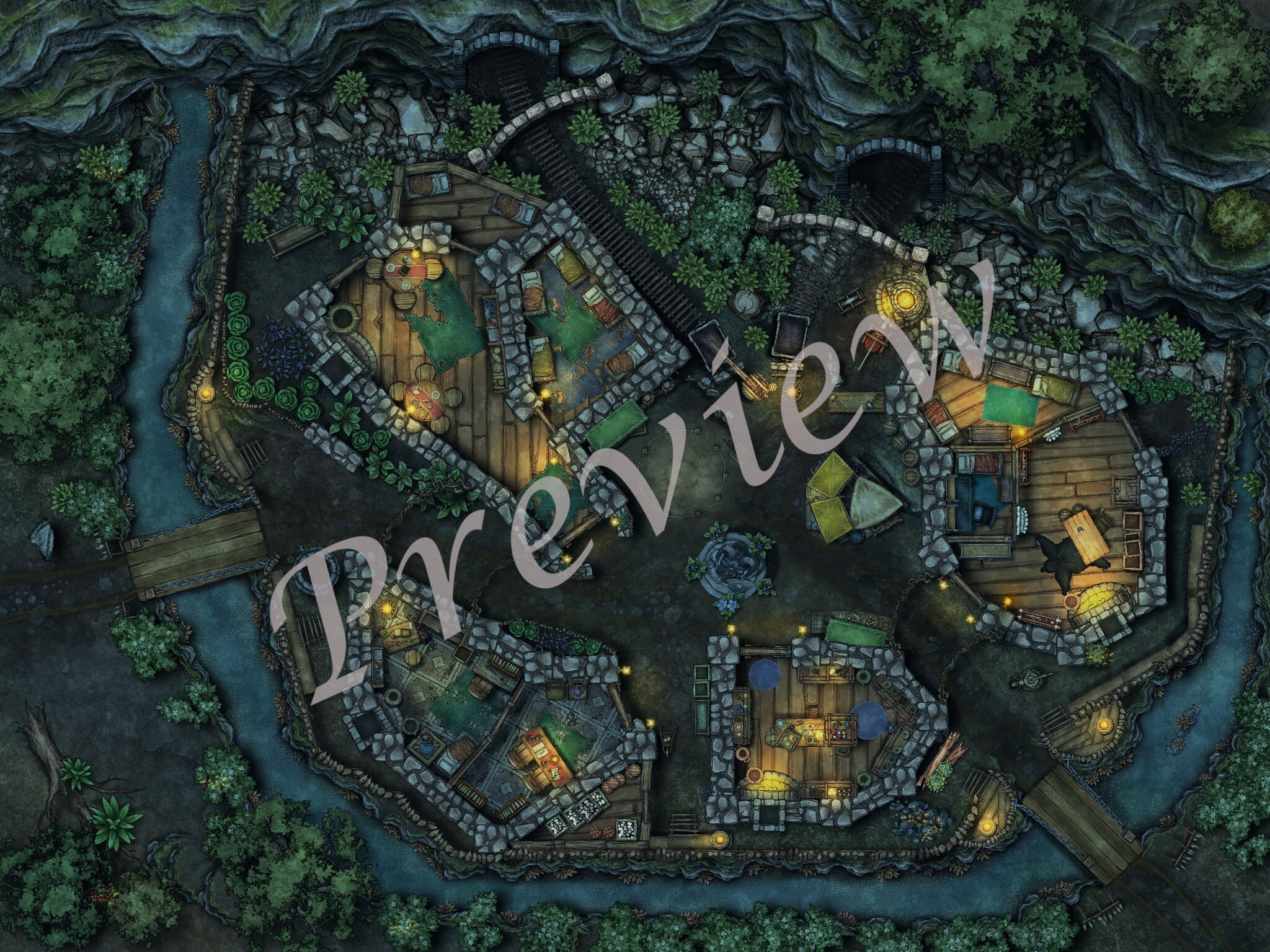 Town Map, Terrain, Fantasy, Dnd Battle Map, D&D, Battlemap, Dungeons ...