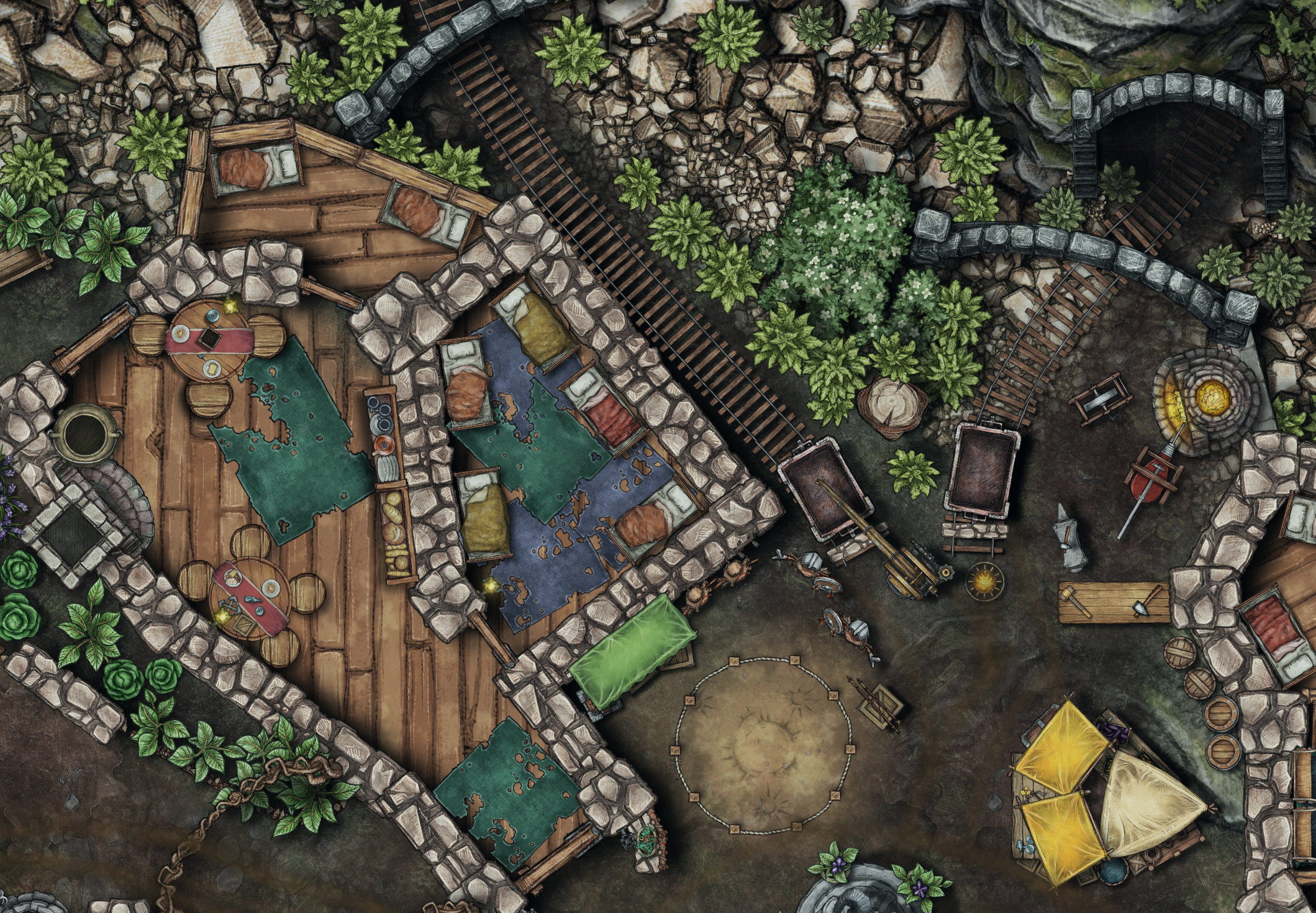 Town Map, Terrain, Fantasy, Dnd Battle Map, D&D, Battlemap, Dungeons ...