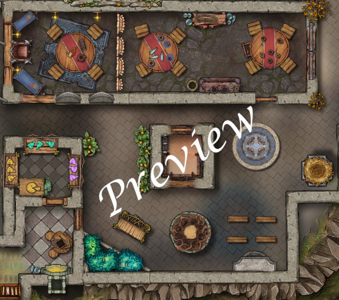 Castle Battle Map, Dnd Battle Map, D&D, Battlemap, Dungeons and Dragons ...