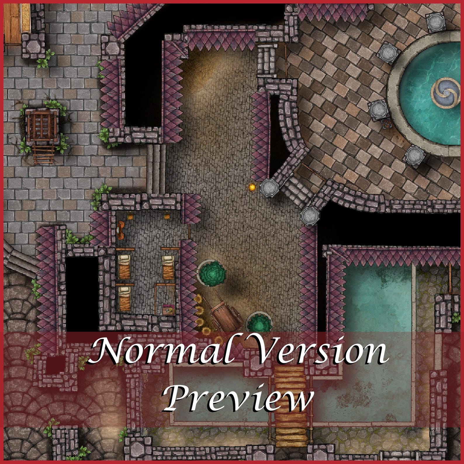 Castle Battle Map, Dnd Battle Map, D&D, Battlemap, Dungeons and Dragons ...