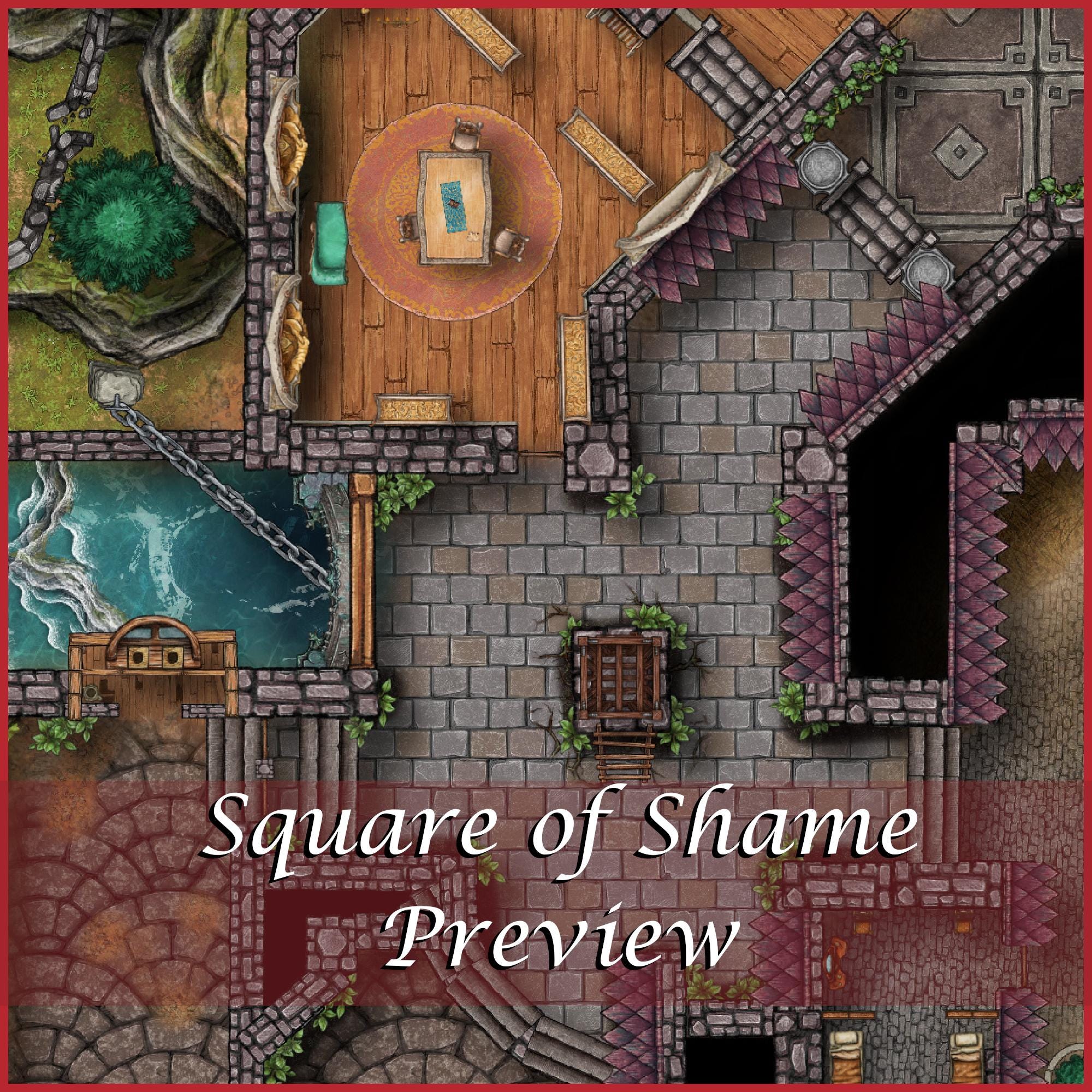 Castle Battle Map, Dnd Battle Map, D&D, Battlemap, Dungeons and Dragons ...