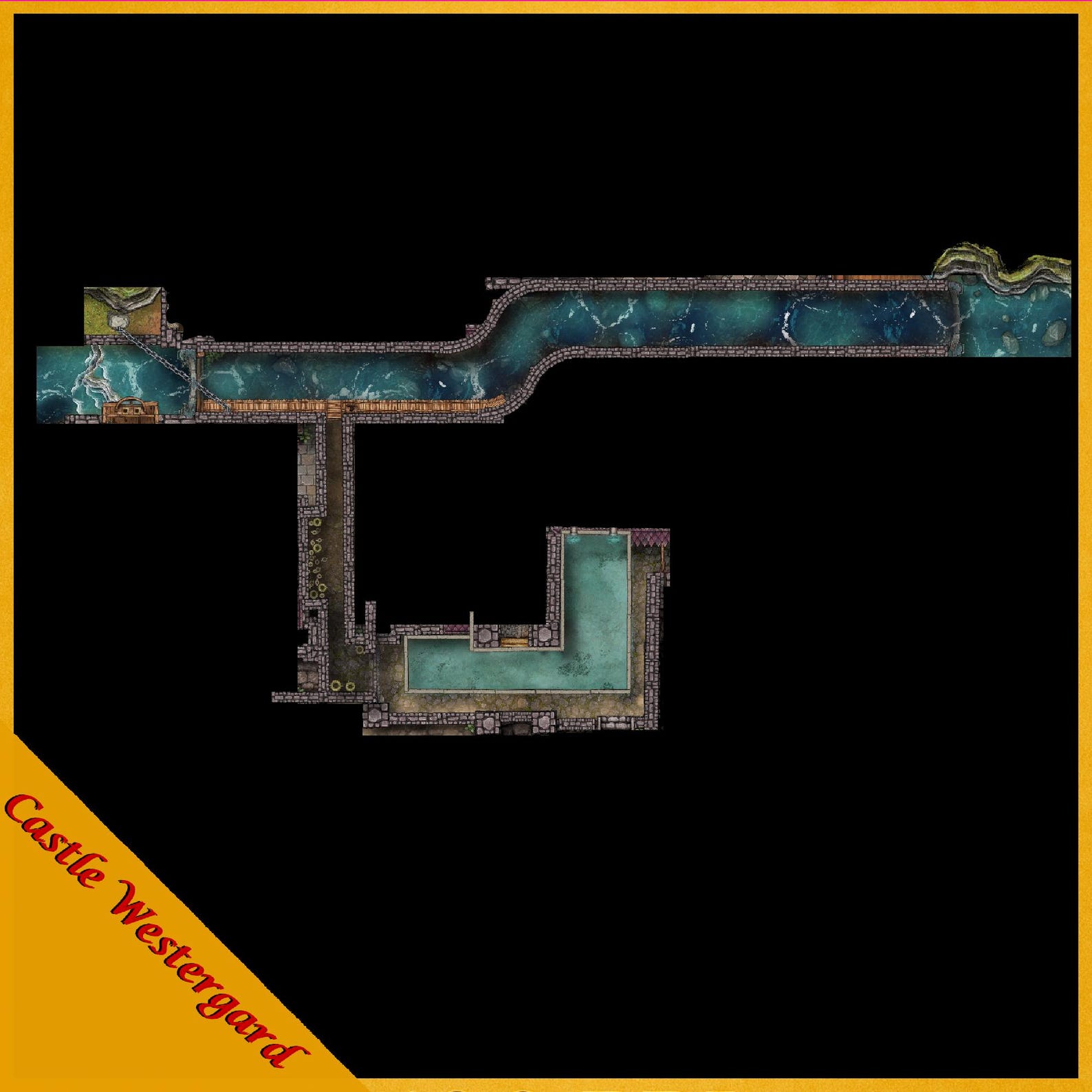 Castle Battle Map, Dnd Battle Map, D&D, Battlemap, Dungeons and Dragons ...