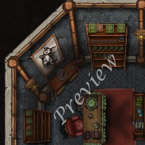 Potion Shop Map, DnD Battle Map, D&D, Battlemap, Dungeons and Dragons ...