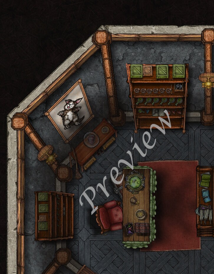 Potion Shop Map, Dnd Battle Map, D&D, Battlemap, Dungeons and Dragons ...