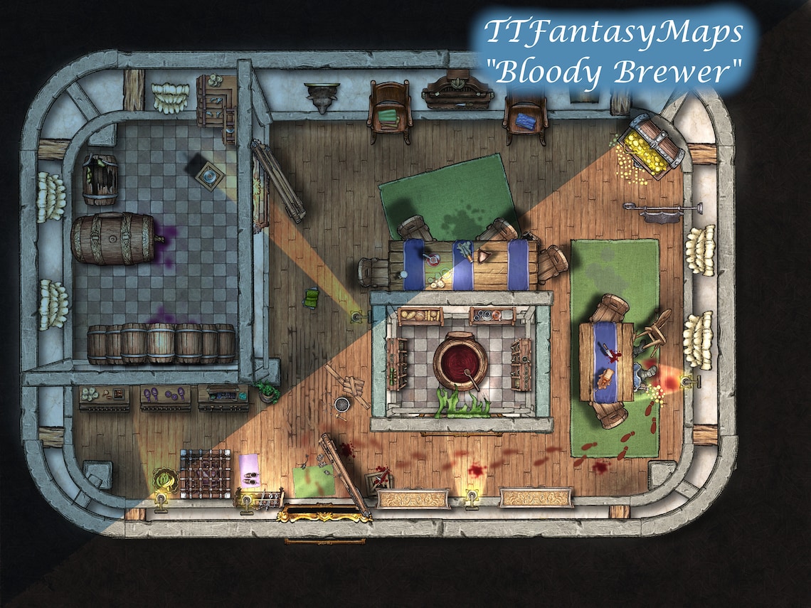 Brewer Map, Dnd Battle Map, D&D, Battlemap, Dungeons and Dragons, 5e ...