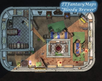Brewer Battle Map, Dnd Map, D&D, Grid Map, Dungeonmaster Tools ...