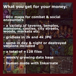 Dnd Map Pack Bundle, Custom Fantasy Maps, Handcrafted, Dungeon Master ...