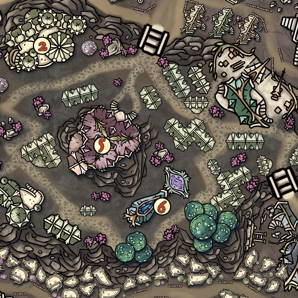 DND Underdark Town Map, Hand Made Campaign City Map for Fantasy TTRPG ...