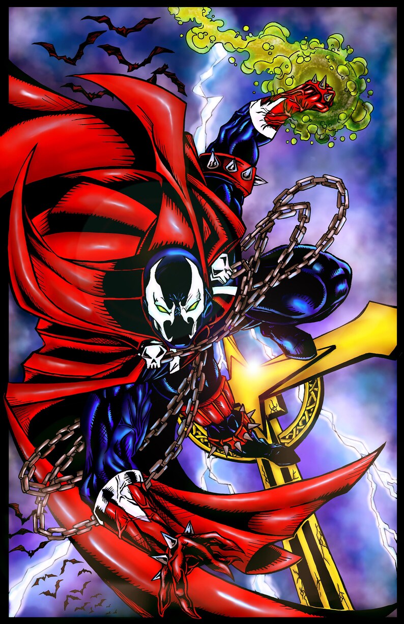 Spawn 11x17 Poster. Poster Print/original Hand Inked /gift for Men ...