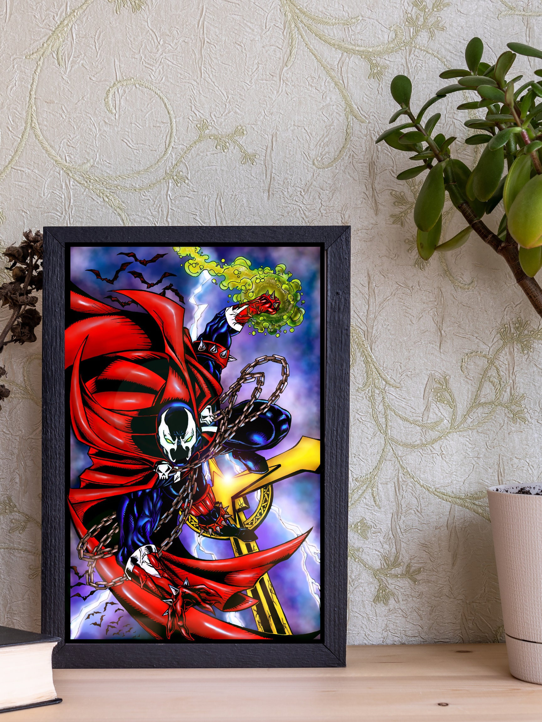 Spawn 11x17 Poster. Poster Print/original Hand Inked /gift for Men-women-kids,home Decor/wall ...