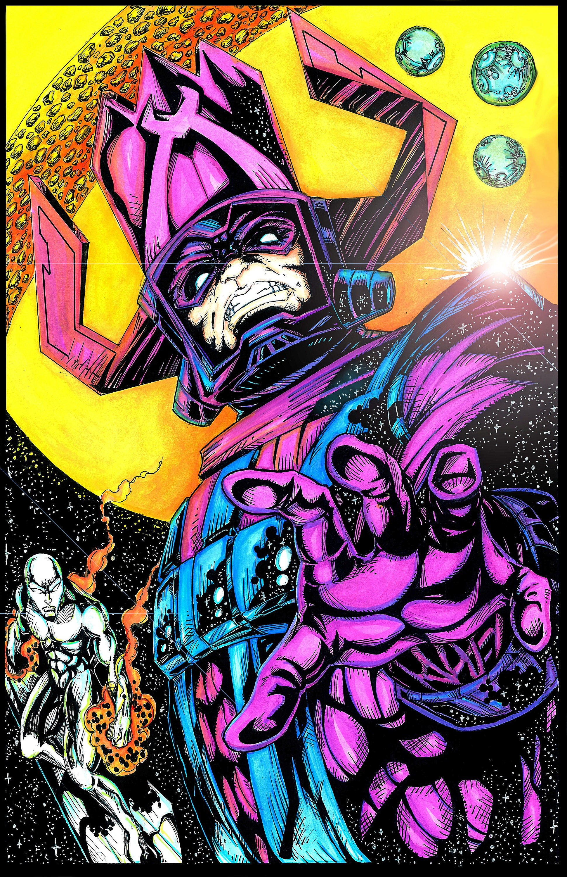 Galactus MARVEL 11x17poster/poster Print/original Hand - Etsy