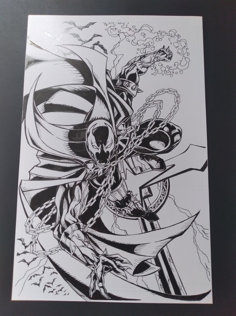 Spawn 11x17 Poster. Poster Print/original Hand Inked /gift for Men ...