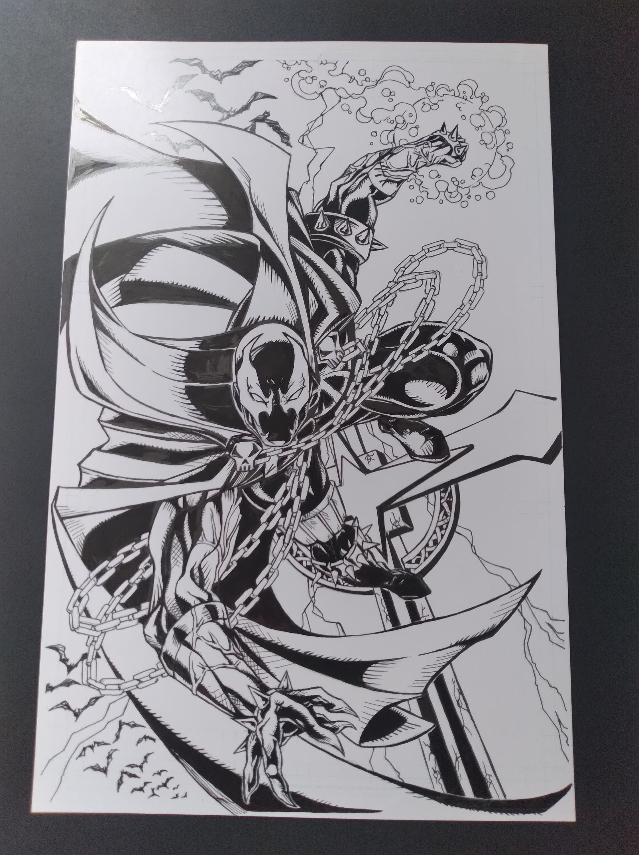 Spawn 11x17 Poster. Poster Print/original Hand Inked /gift for Men ...
